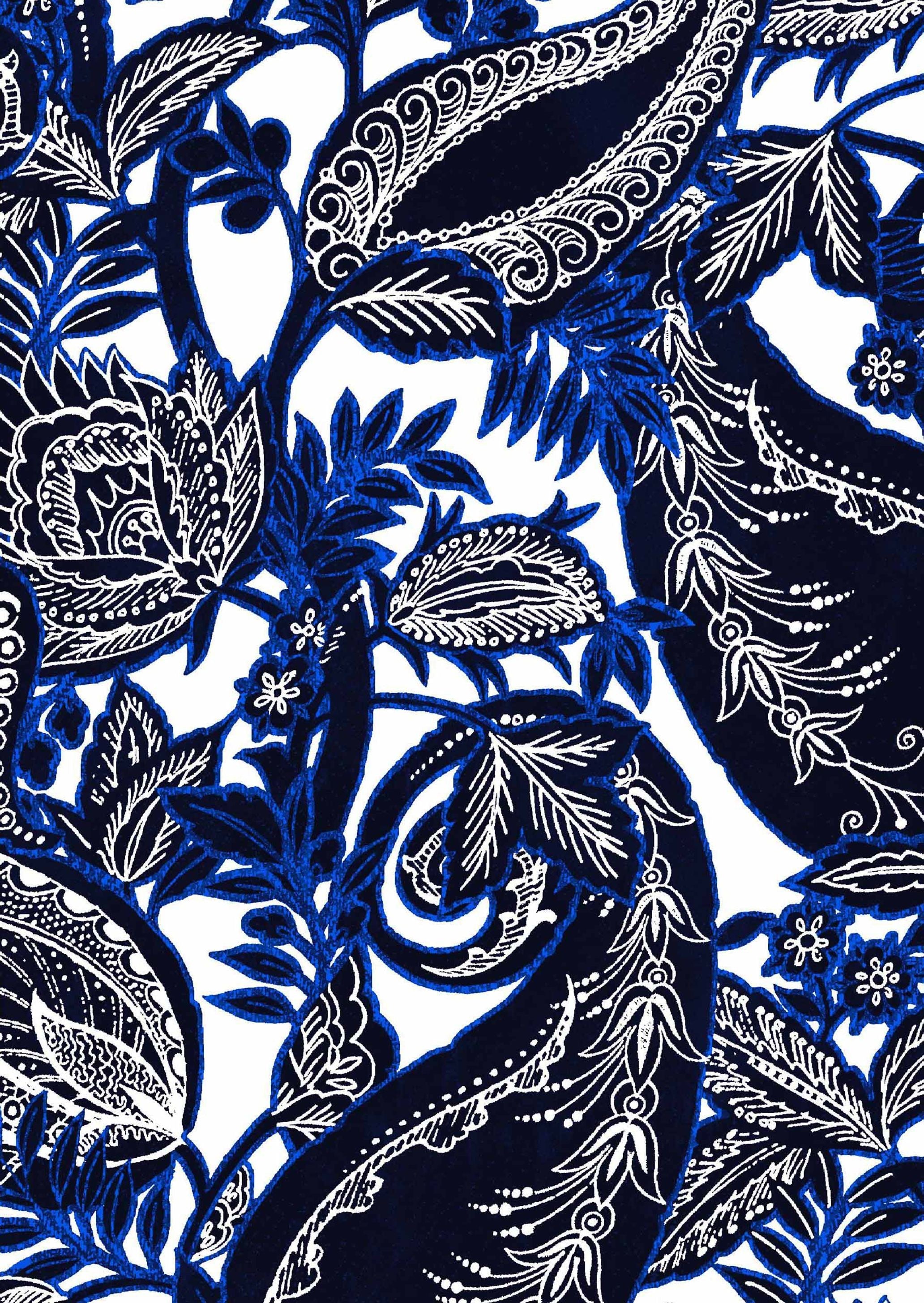 [Create Your Own] Cotton Musola (Cachemire Paisley White)