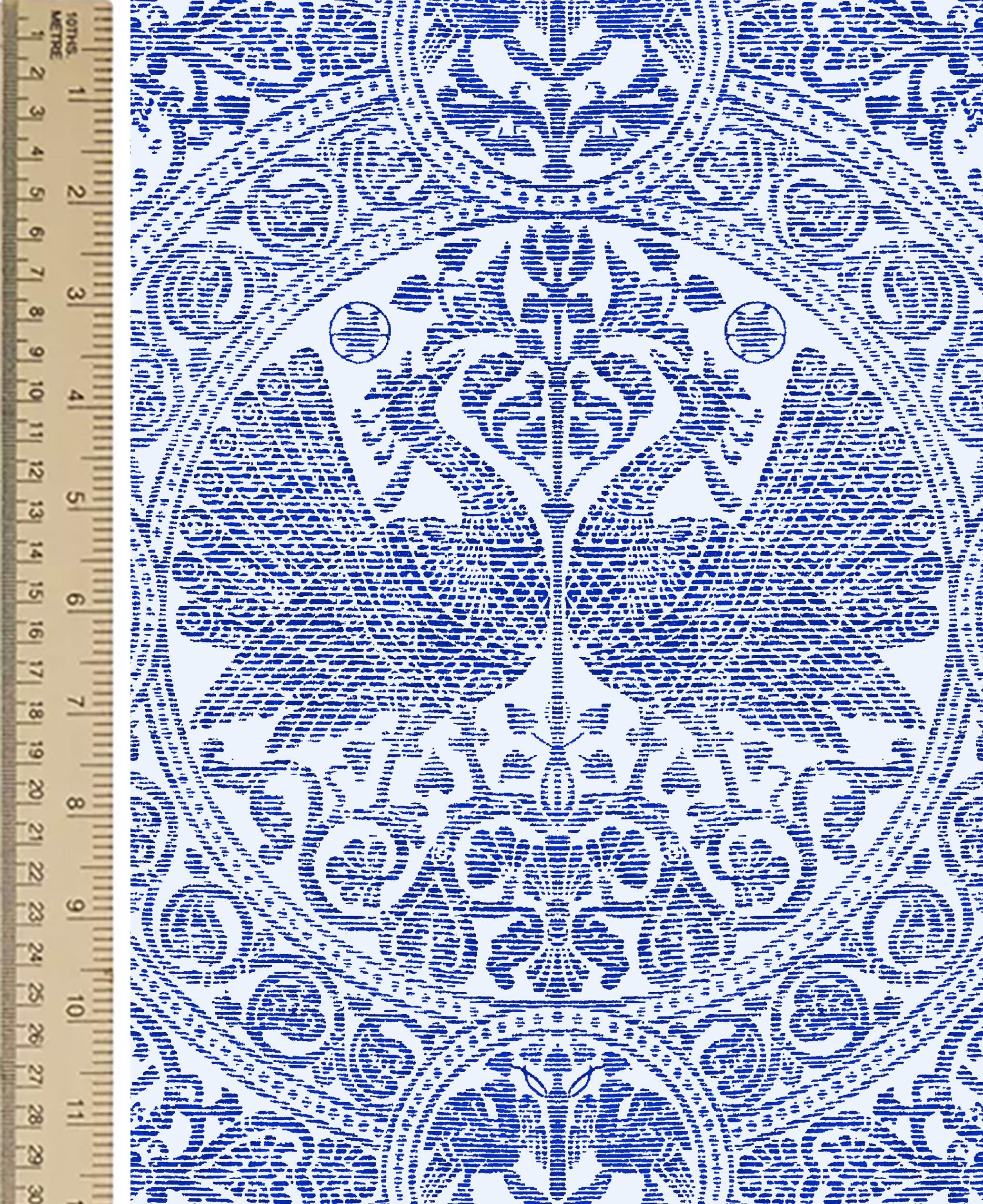 [Create Your Own] Cotton Stretch (Peacock Toile Pastel)